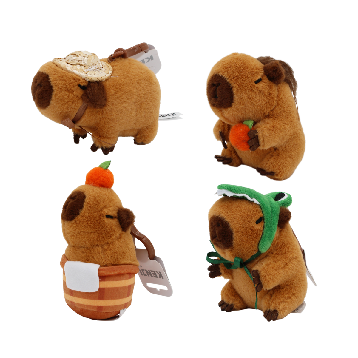 Mima Fluffy Capybara Orange Keyring – KENJI