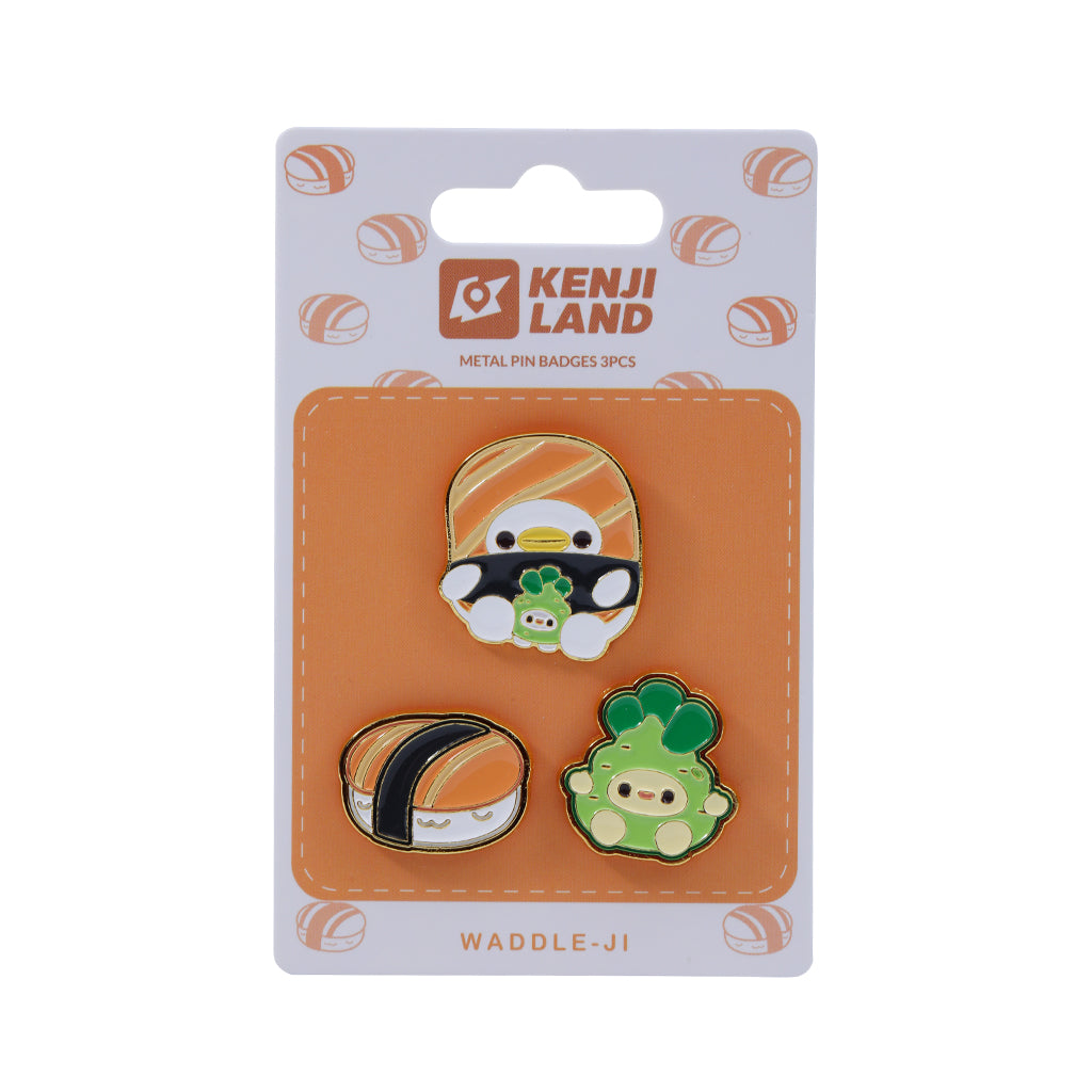 Metal Pin Badges 3pcs - Kland Waddle - Ji – KENJI
