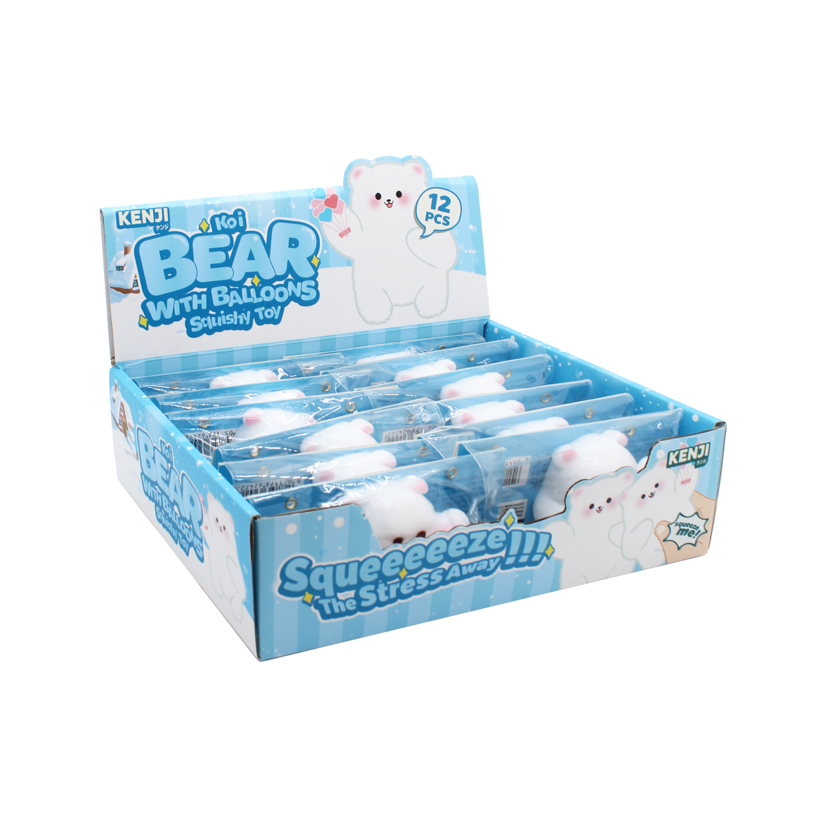Koi Squishy Toy- Bear with balloons – KENJI