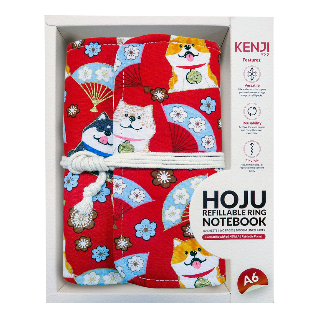 Hoju Notebook A6 - Fan Shiba Red – KENJI