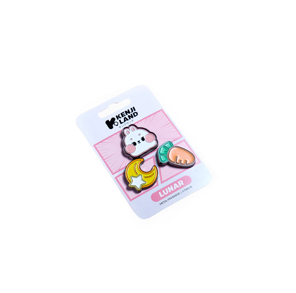Metal Pin Badges 3pcs - Tiny-K Lunar – KENJI