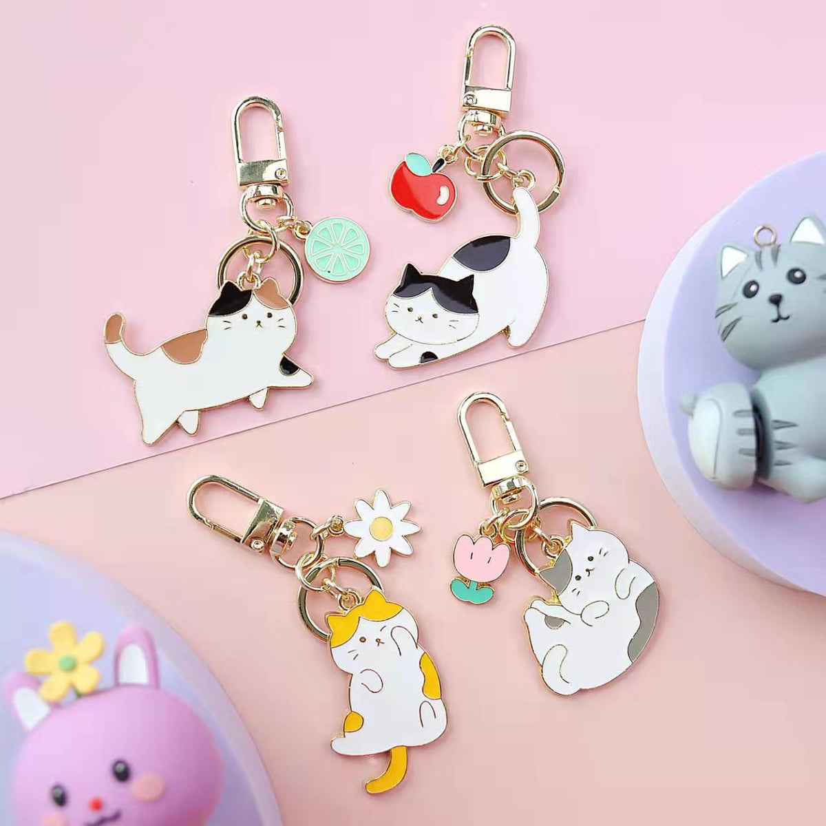 Mima Metal Cat Keyring – KENJI